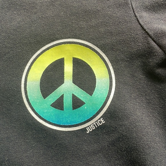 Justice | Shirts & Tops | Justice Peace Sign Top | Poshmark